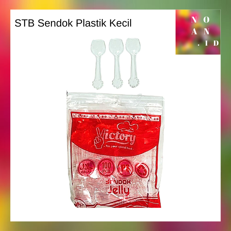 Jual Sendok kecil plastik bening ice cream @100 pcs/pack - sendok ...