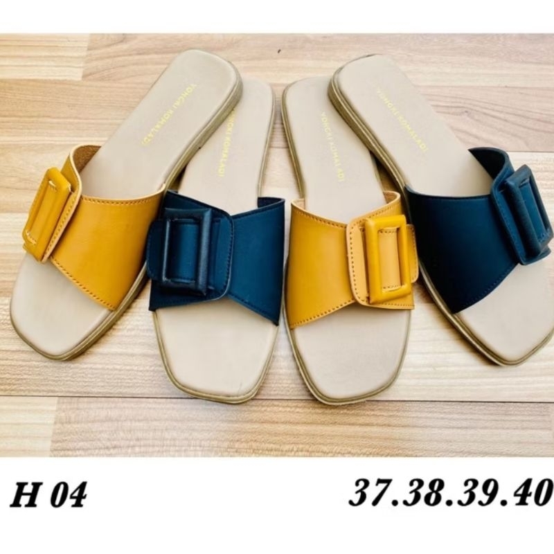 Jual sandal slip kunyit hitam yong H04 | Shopee Indonesia