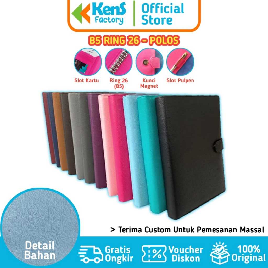 Jual Binder Polos Ekslusif B5 Ring 26 Agenda B5 Polos Ring 26 Binder ...