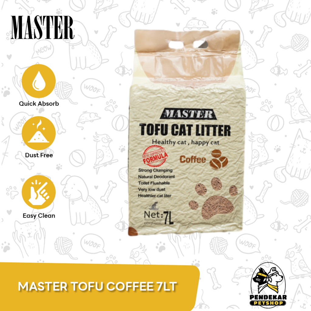Jual Master Tofu Soya Cat Litter Pasir Gumpal Kucing 7 Litter | Shopee ...