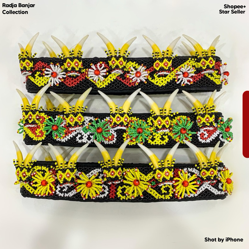 Jual Topi Taji Dayak Manik Keliling Etnik Dayak | Shopee Indonesia
