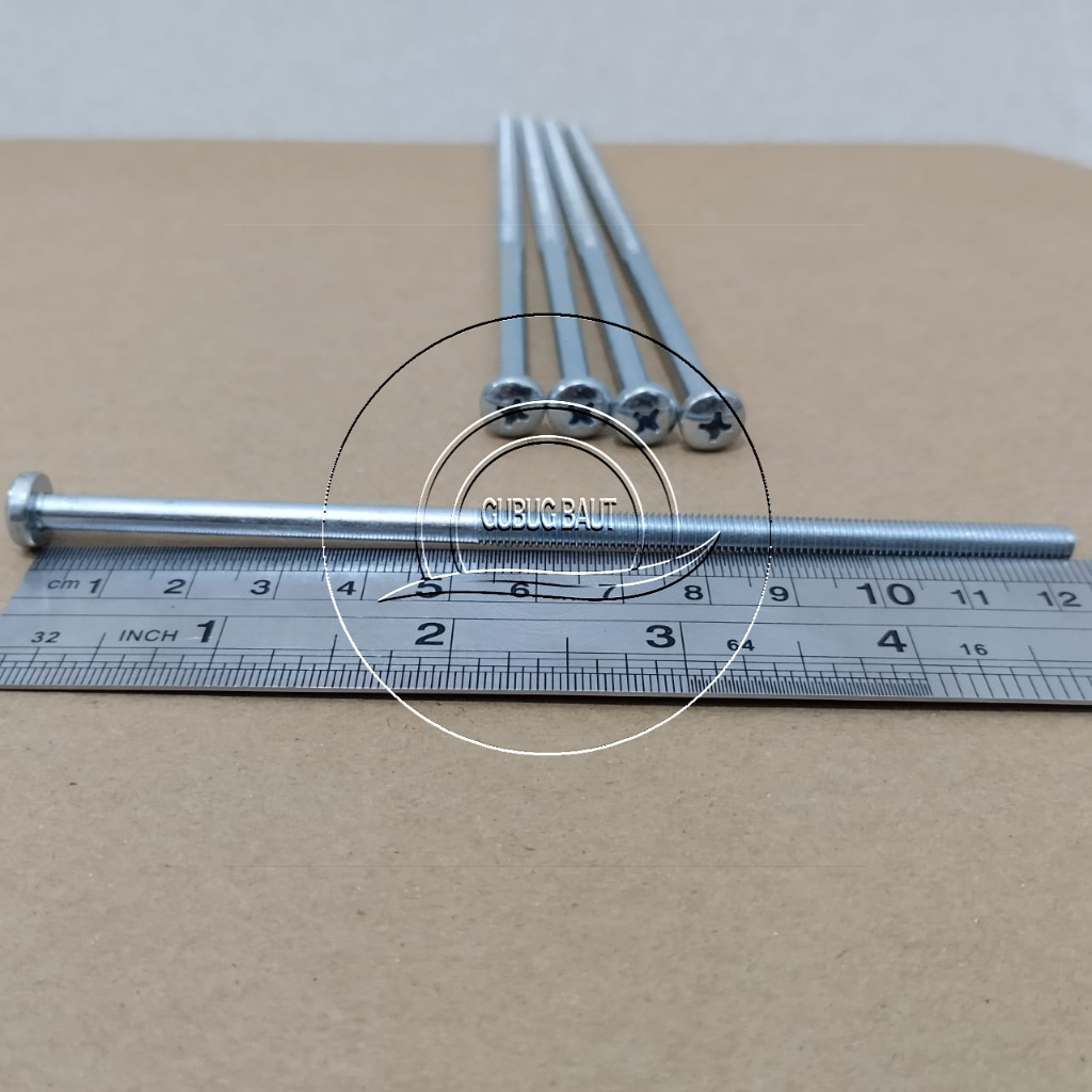 Jual BAUT JP M5 X 125 PAN HEAD SEKRUP M5X125 PANJANG 12,5CM 12,5 CM ...
