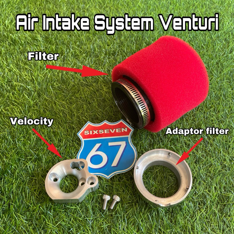 Jual Air Intake Venturi Filter Udara Velocity Karburator Vespa PX Excel ...