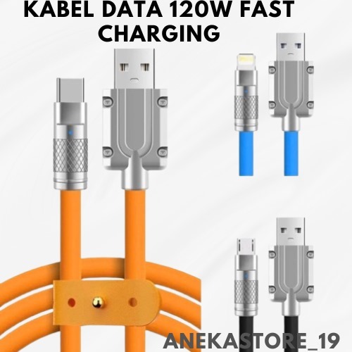 Jual [ANEKA] Kabel Data Fast Charging 6A 120W Ukuran 1m Type C Untuk ...