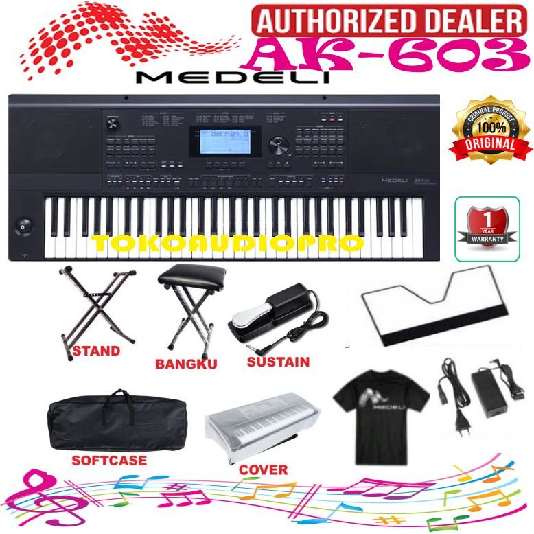 Jual Keyboard Medeli AK603 Professional Keyboard Medeli AK-603 Original | Shopee Indonesia
