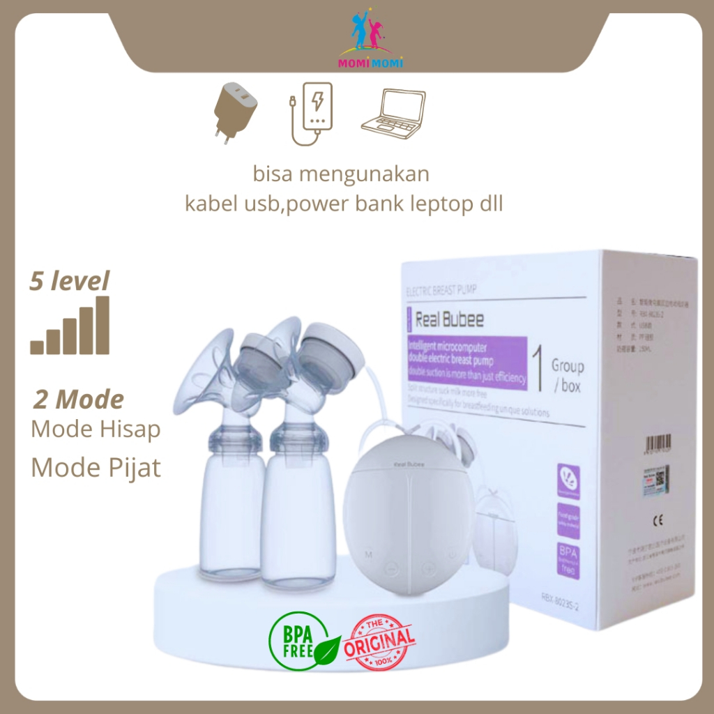 Jual Pompa Asi Elektrik Real Bubee Original Pompa ASI Elektrik Breast ...