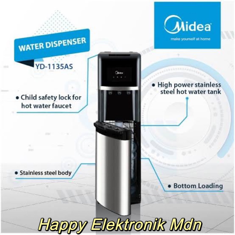 Jual MIDEA YD1135AS Midea Dispenser Air GALON BAWAH Dispenser Midea LOW ...