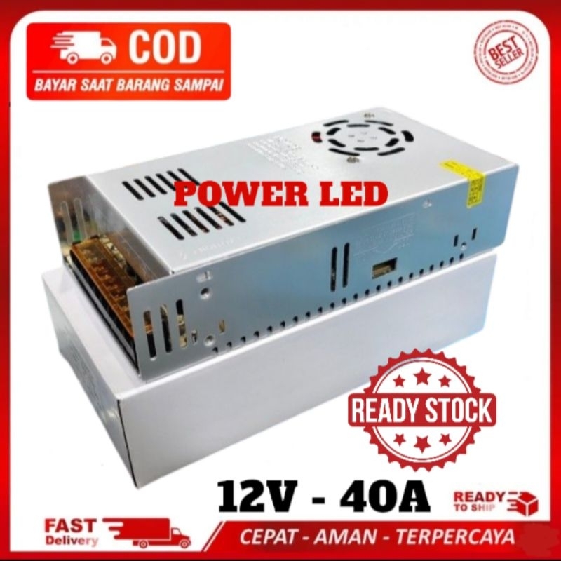 Jual Adaptor 12V 40A Switching Power Supply | Shopee Indonesia