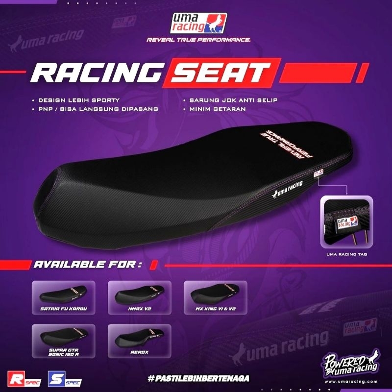 Jual Jok Uma Racing Nmax Aerox Mxking Fu Sonic Original | Shopee Indonesia