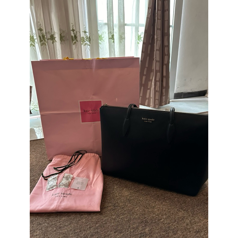 Jual Kate Spade Work Large Tote Daily Genuine Leather | Shopee Indonesia