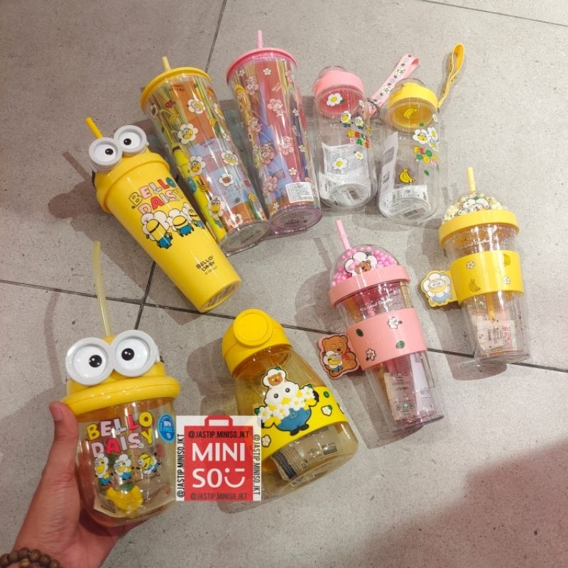 Jual MINISO 🆕 Botol Minum / Tumbler DAISY MINIONS Collection | Shopee ...