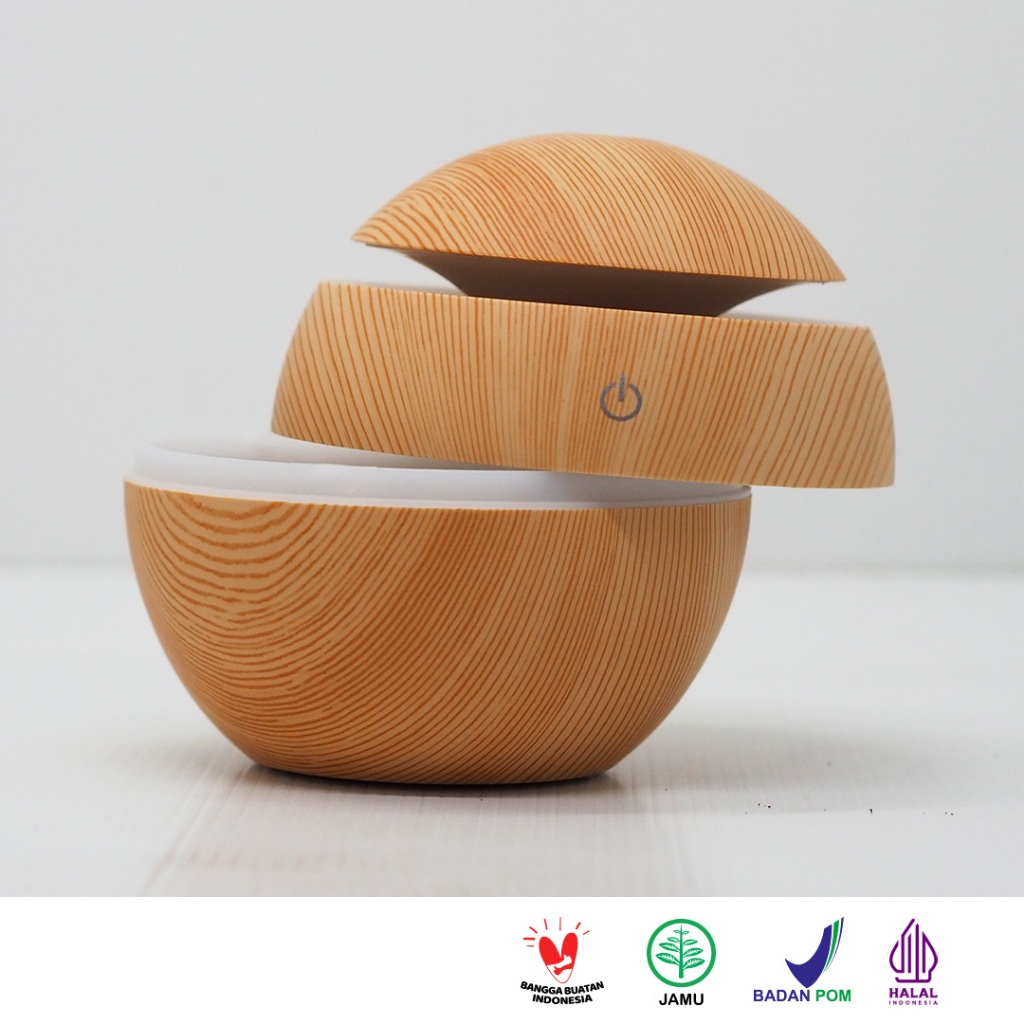 Jual HUMI Wood USB Humidifier Diffuser Essential Oil | Aromaterapi ...