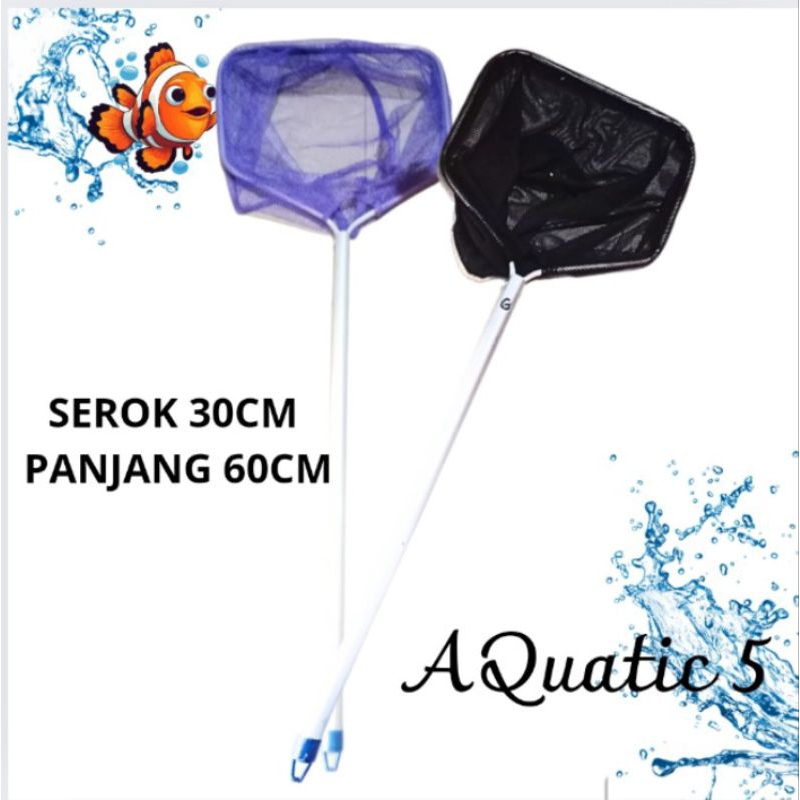 Jual SEROK 30CM ALUMINIUM GAGANG 60CM SEROK JARING IKAN SEROK KOLAM ...