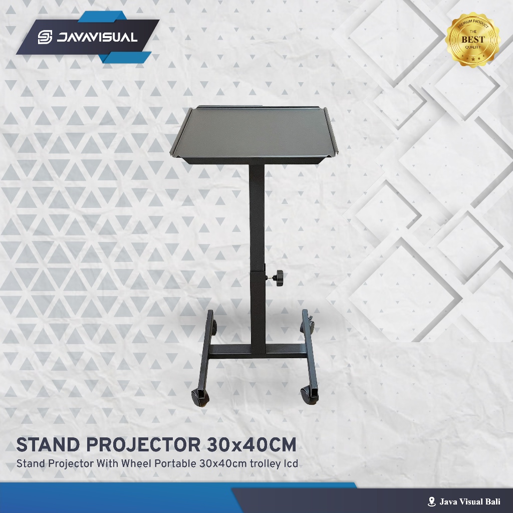 Jual [JaVis] Meja Proyektor Roda Stand Projector wheel Stand Proyektor ...