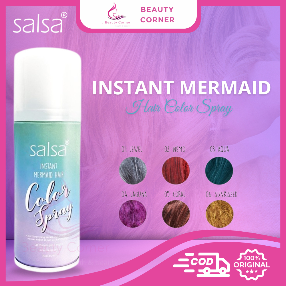 Jual Salsa Instant Mermaid Hair Color Spray - Semir Cat Rambut | Shopee ...