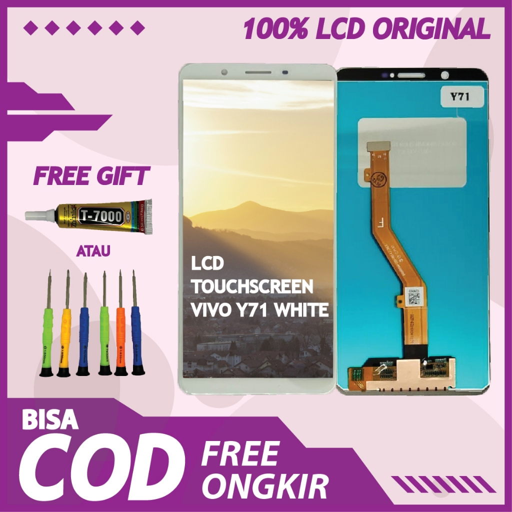 Jual 【ORIGINAL 100%】LCD TOUCHSCREEN VIVO Y71 WHITE FULLSET TOUCHSCREEN ...