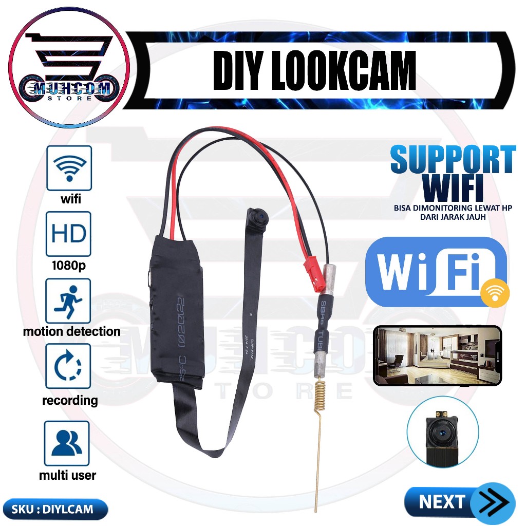 Jual Spy IP Camera DIY Module Wifi Wireless Ultra Small Micro Kamera ...