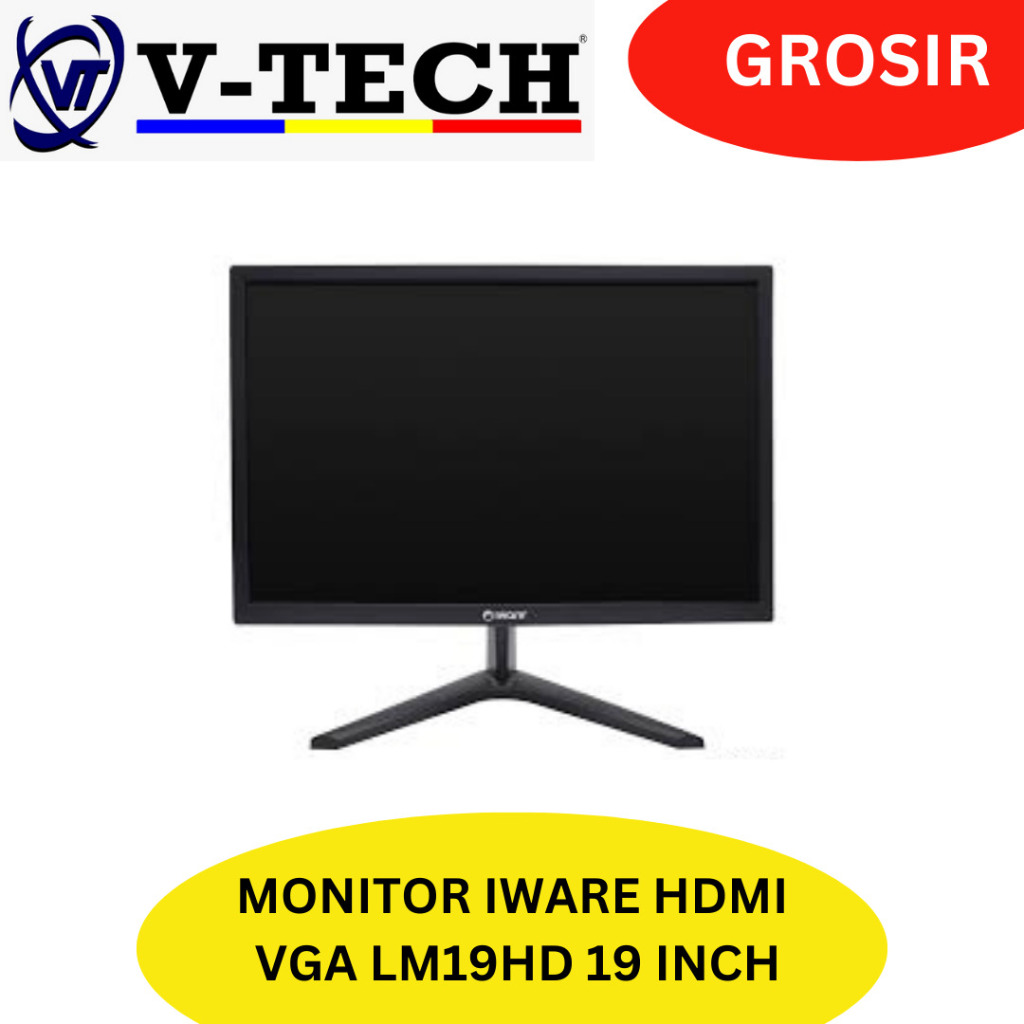 Jual MONITOR IWARE HDMI VGA LM19HD 19 INCH | Shopee Indonesia