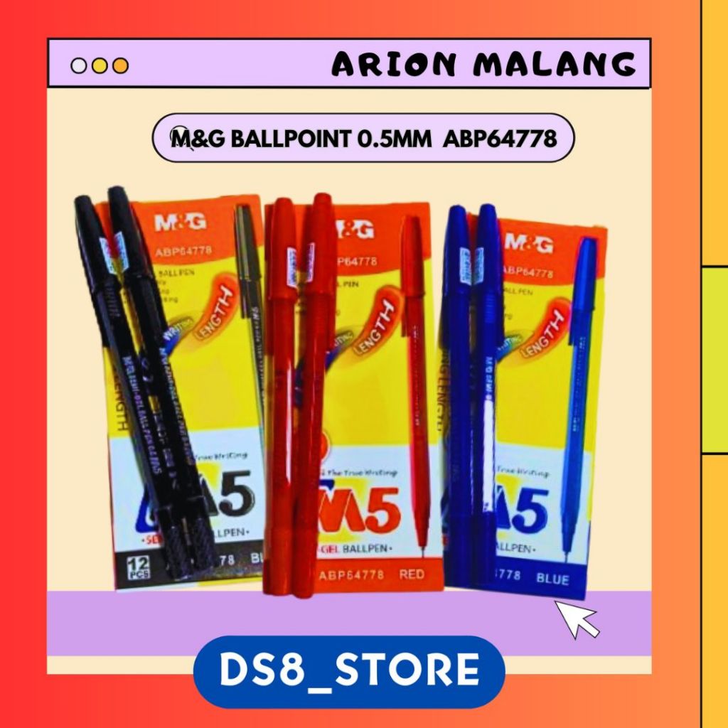 Jual M&G Ballpoint M5 Semi Gel 0.5mm ABP64778 | Shopee Indonesia
