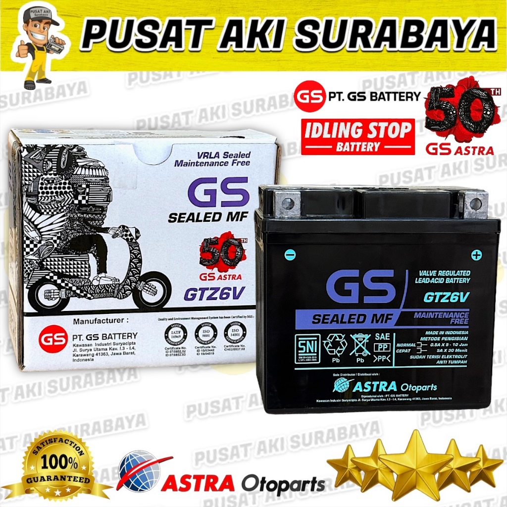Jual Aki GS Astra Terlengkap & Harga Terbaru Juni 2026 | Shopee Indonesia