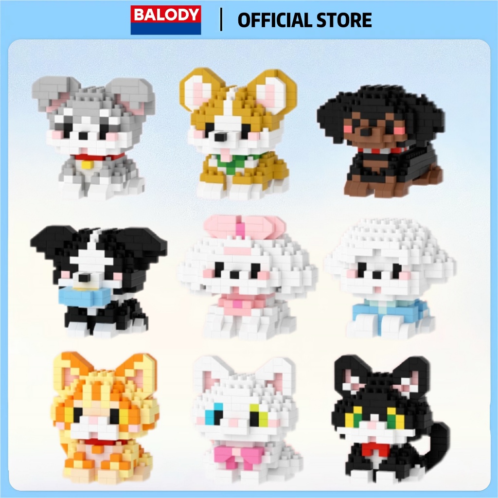 Jual BALODY Nano Blok Kucing Model Pajangan Hewan Peliharaan Seri ...