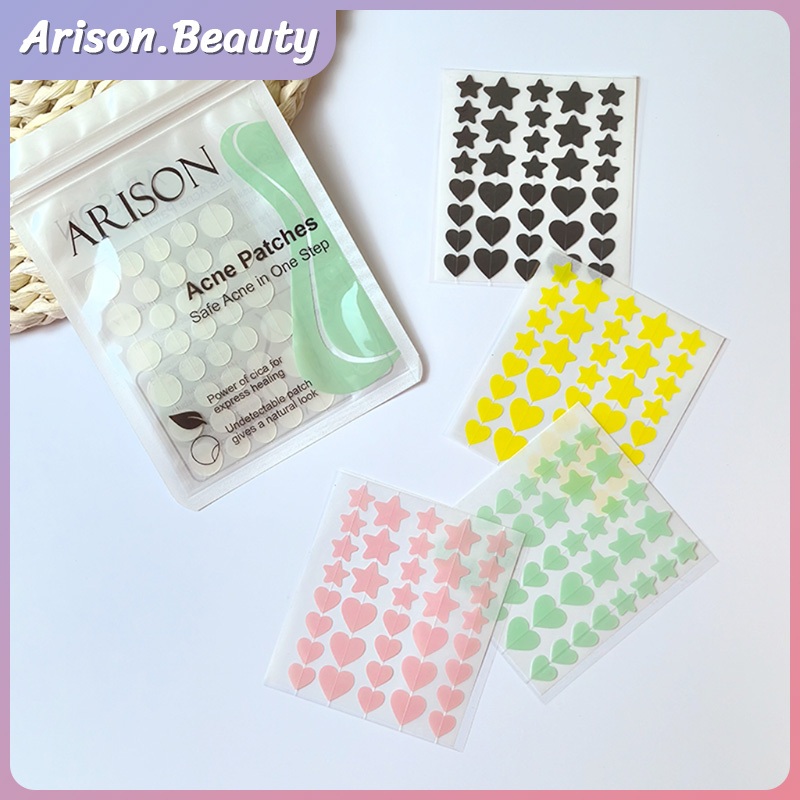 Jual ARISON Asam Salisilat Colorful Sticker Jerawat Hydrocolloid ...