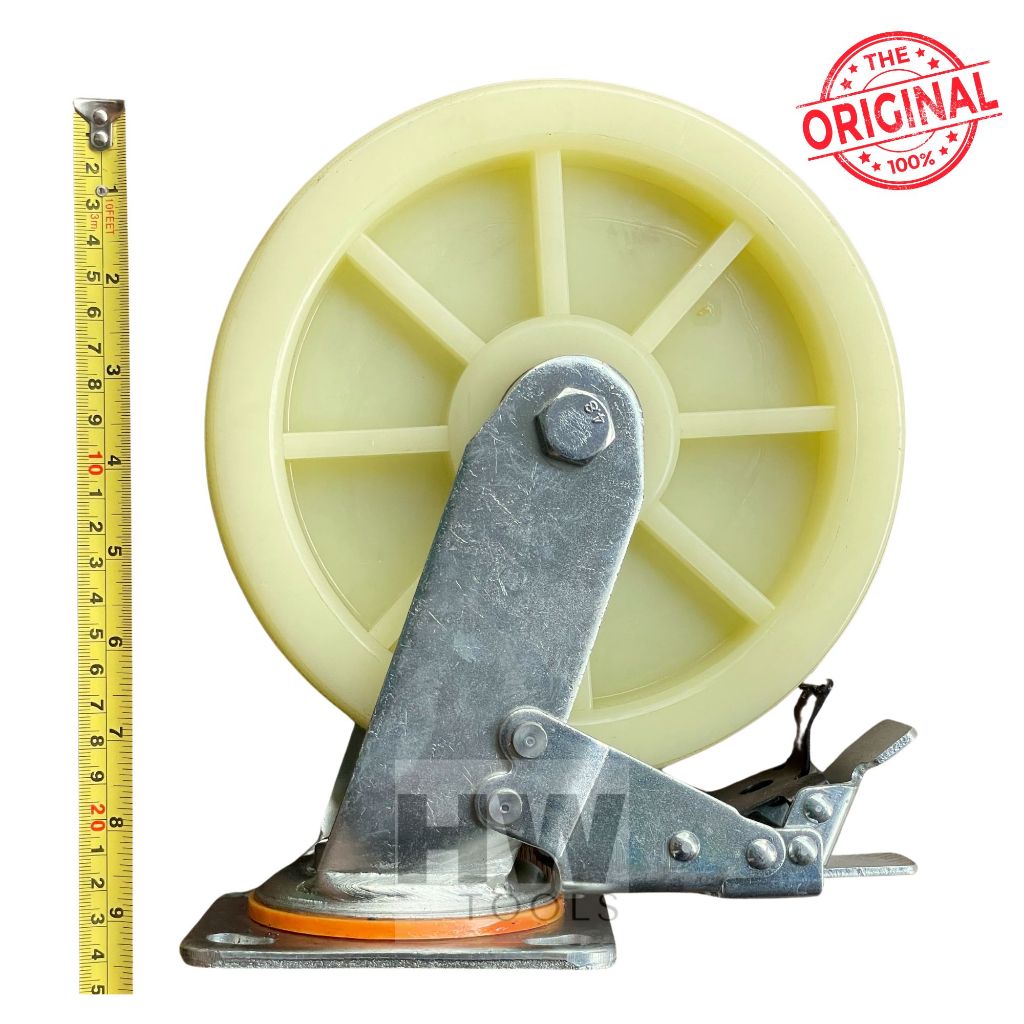 Jual Roda Troli Nilon Rem 8 Inch Roda Trolley Etalase Stelling 8 in ...