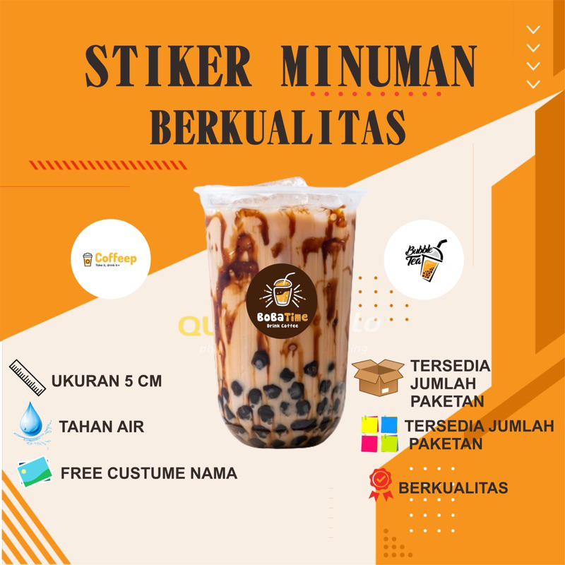 Jual MURAH! CETAK STICKER LABEL KEMASAN MINUMAN CUSTOM BAHAN VINYL ...