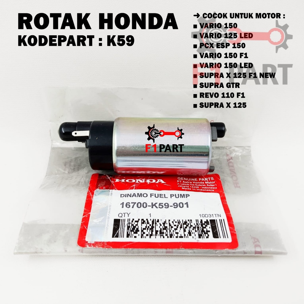 Jual Rotak K59 Honda Vario 150 Vario 125 Led Pcx Esp 150 Supra X 125 Fi ...