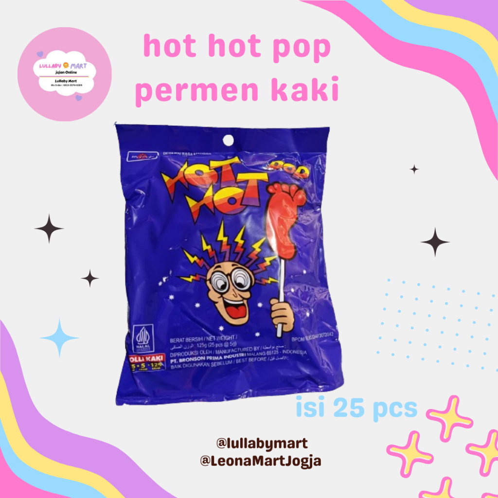 Jual Hot hot pop permen kaki isi 25 pcs | Shopee Indonesia