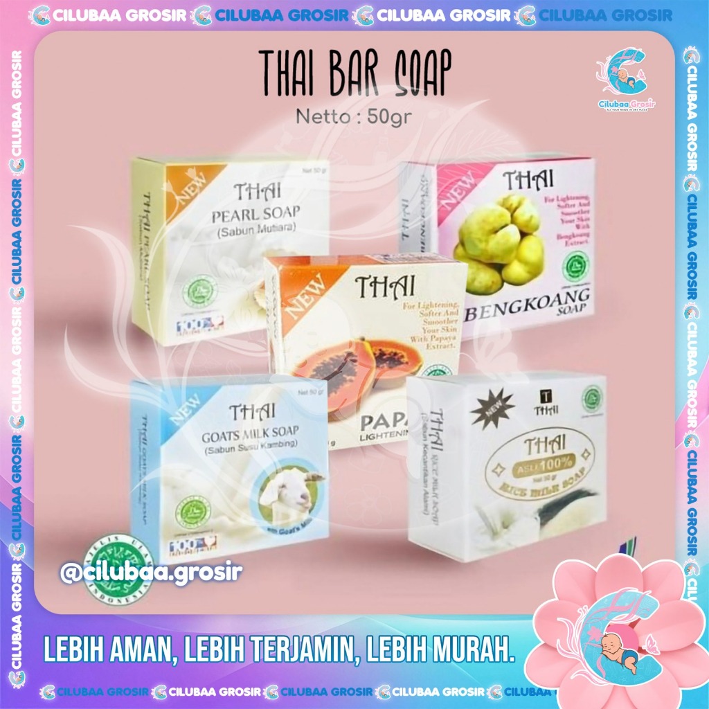 Jual THAI BAR SOAP Sabun Goats Milk||Rice Milk||Papaya||Bengkoang ...