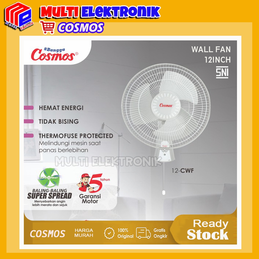 Jual Cosmos Kipas Angin Dinding 12-CWF Wall Fan Ukuran 12 Inch | Shopee ...