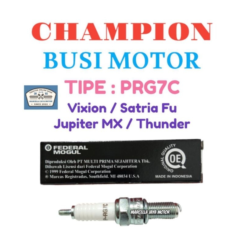 Jual 1 PCS BUSI CHAMPION PRG7C ORIGINAL BUSI MOTOR VIXION SATRIA FU ...