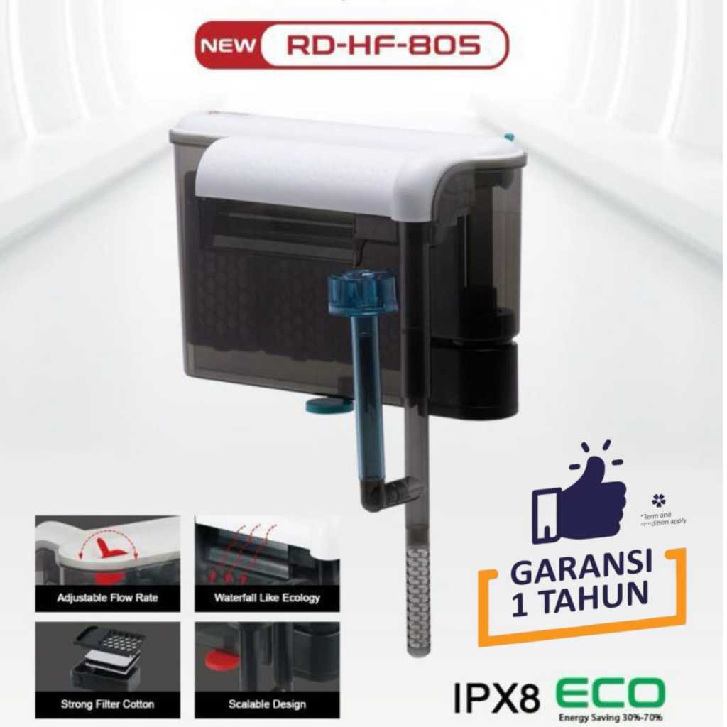 Jual Filter gantung RDI HF 805 kualitas premium untuk aquarium 80-100cm ...