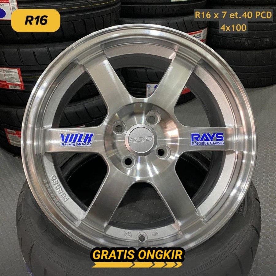 Jual velg mobil ring 16 TE37 OG lebar 7 velg r16 sigra calya brio ...