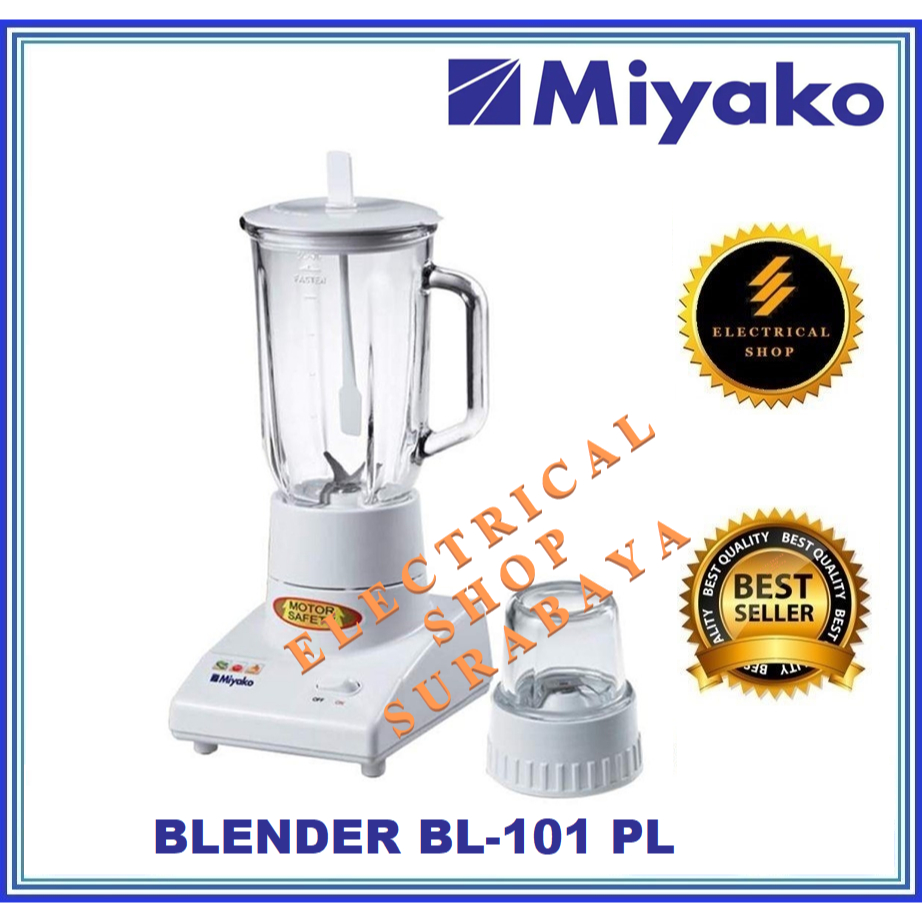 Jual MIYAKO BLENDER PLASTIK 1L BL-101 PL 2 IN 1 PELUMAT MAKANAN JUICER ...