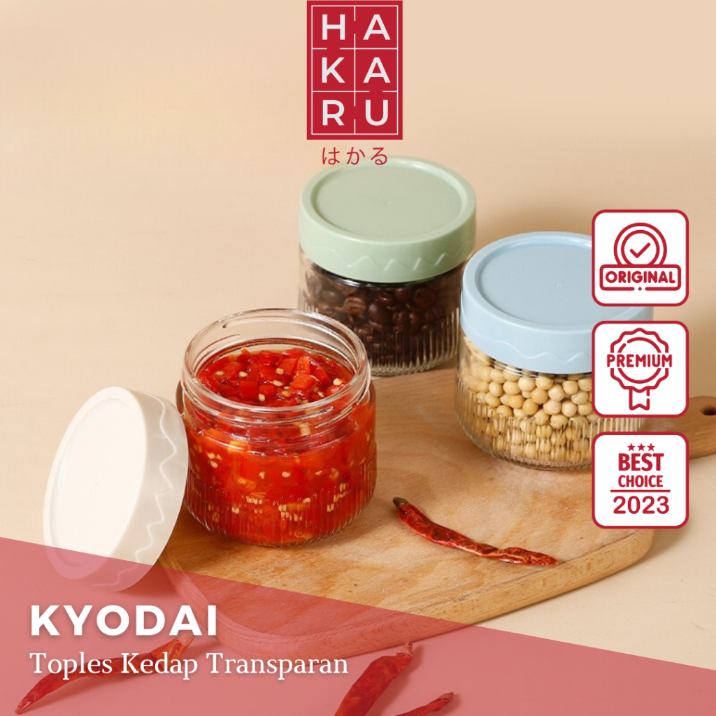 Jual HAKARU - KYODAI Toples Kaca Gula Garam Kedap Udara Kontainer Bumbu ...