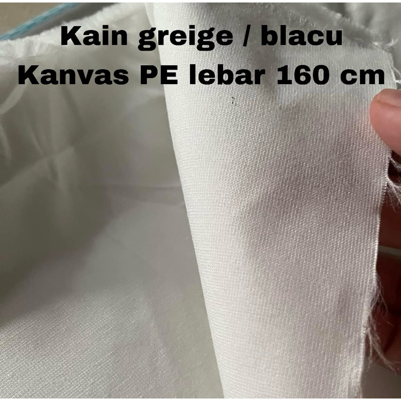 Jual HARGA PER METER - Kain Blacu Kanvas Polyester Polos / Wafer ...
