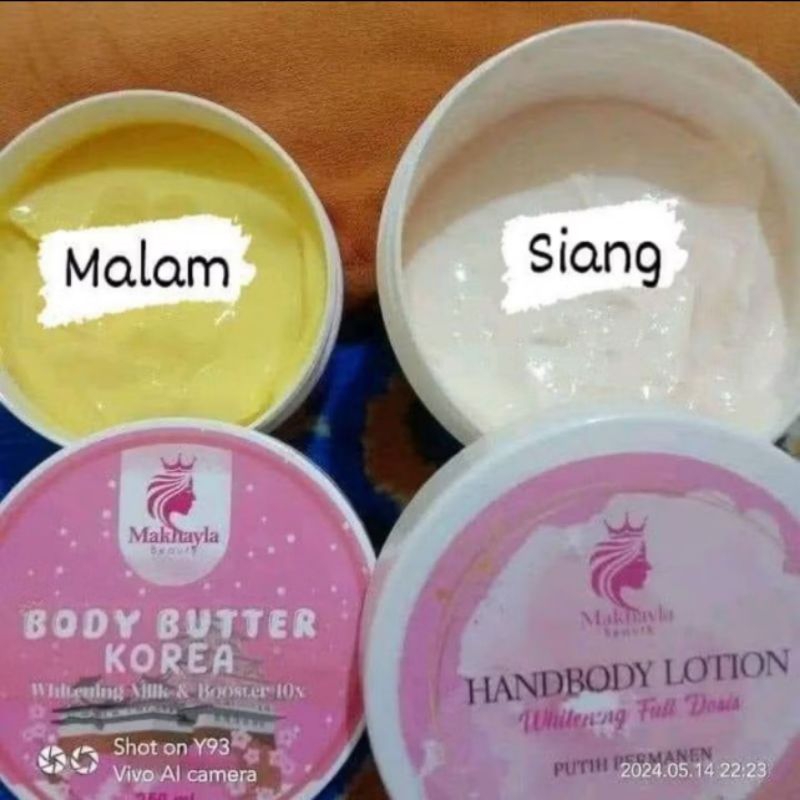 Jual Paket Hb makhayla dan body butter (siang mlm) | Shopee Indonesia
