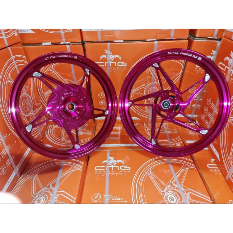Jual CMG VELG/PELAK RACING ORIGINAL VELG MG1 CNC 185 14/215 14 MODEL ...