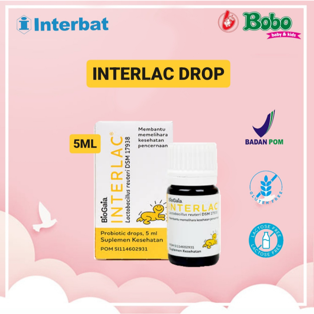 Jual Interlac Drop Food Supplement 5ml - Suplemen Makanan Bayi | Shopee ...
