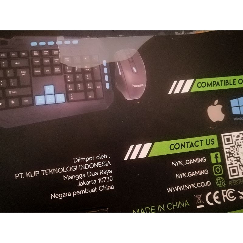 Jual Wireless Gaming Keyboard NEMESIS NYK WS-500 GLADIATOR | Shopee ...