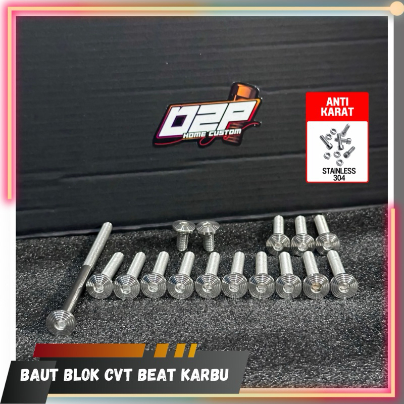 Jual Baut blok cvt beat karbu baut cover blok cvt honda beat karbu L ...