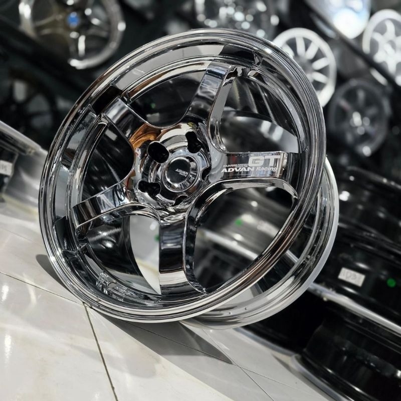 Jual velg mobil ring 18 ADVAN GT FLOW FORMING LEBAR 9,5 PCD 5X114,3 ET 25 velg racing mobil R18 ...