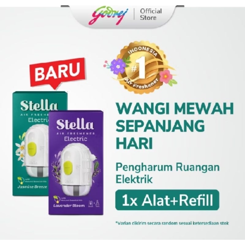 Jual Stella Electric with Natural Essential Oils Alat+Refill 25ml ...