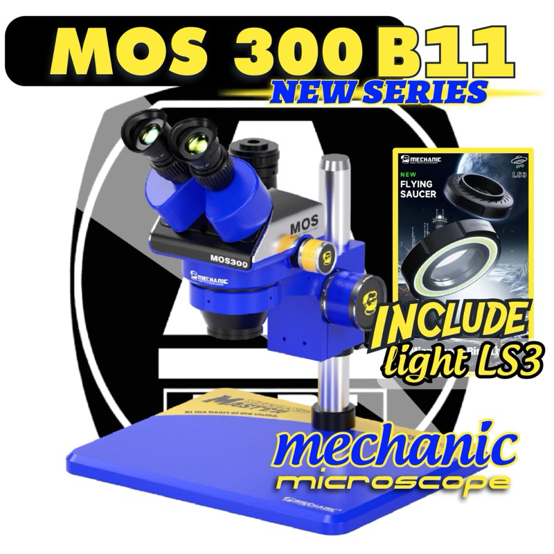 Jual MICROSCOPE MOS 300 B11 NEW SERIES MECHANIC TRINOCULAR ORIGINAL ...