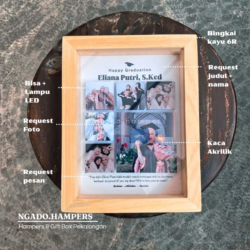 Jual [Scrape Frame] Kado Ulang Tahun Ultah Cewek Cowok Hadiah Wisuda ...