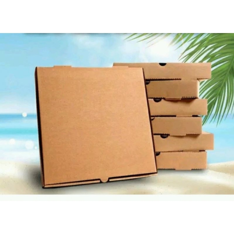 Jual KARDUS PIZZA/ROTI U" 25X25X5CM TEBAL | Shopee Indonesia