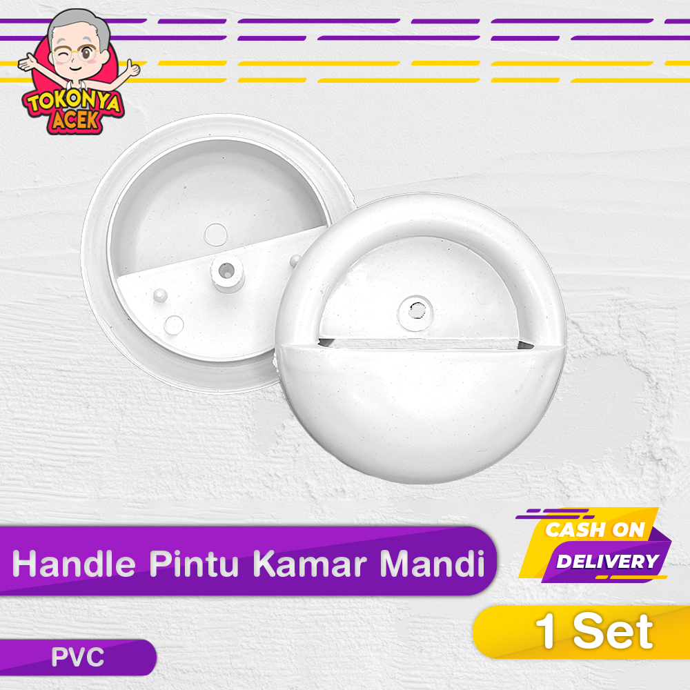 Jual Handle Pintu PVC - Gagang Tarikan Pintu Kamar Mandi | Shopee Indonesia