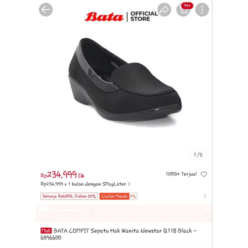 Jual SEPATU BATA OFFICIAL HARGA MURCE | Shopee Indonesia